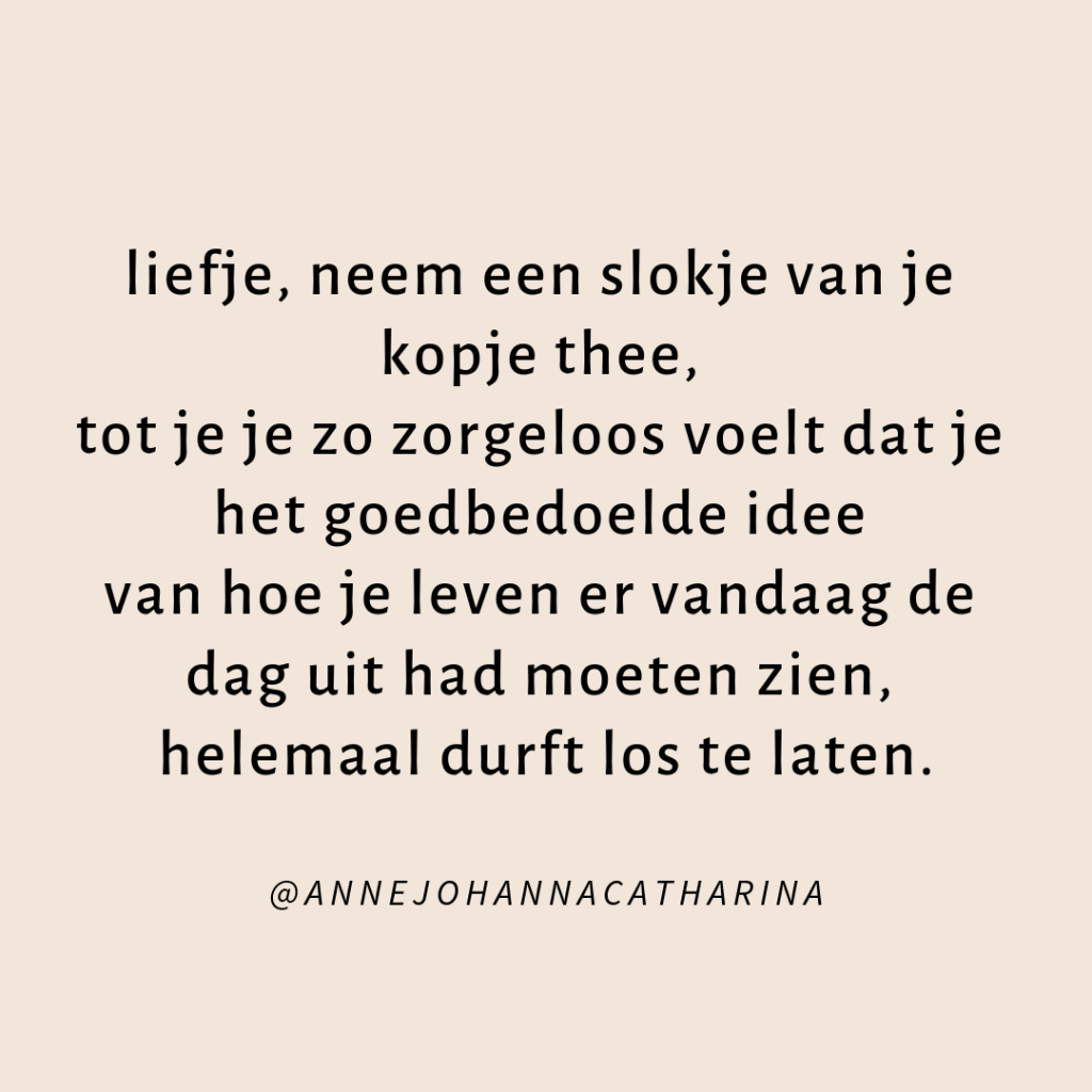 Ons slecht voelen (gedicht) - Anne van der Sligte